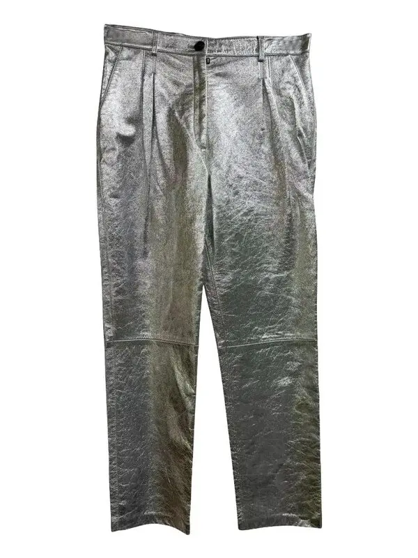 Etro Metallic Tailored Trousers - Silver