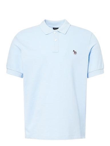 Paul Smith Zebra-embroidered Cotton-pique Polo Shirt - Light Blue