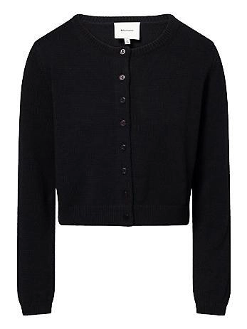 REFORMATION Clara Cotton Knitted-cardigan - Black