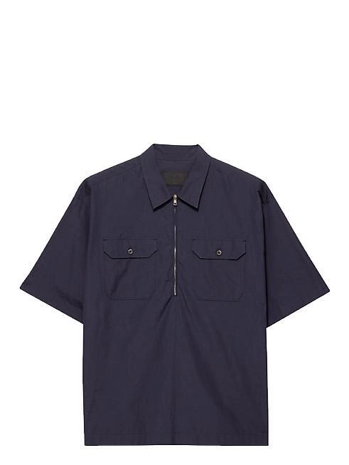 Prada Short-sleeve Cotton Shirt - Blue