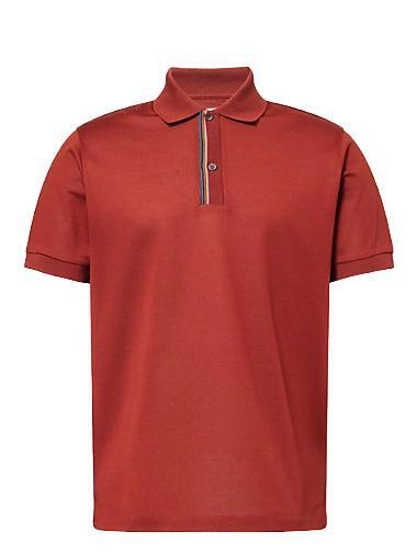 Paul Smith Signature Stripe Short-sleeve Cotton-pique Polo Shirt - Light Rust