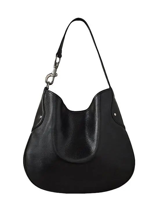 Mulberry Hackney Leather Shoulder Bag - Black