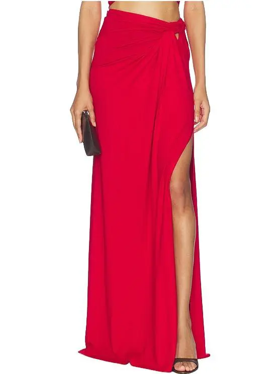 SID NEIGUM Braid Skirt - Red