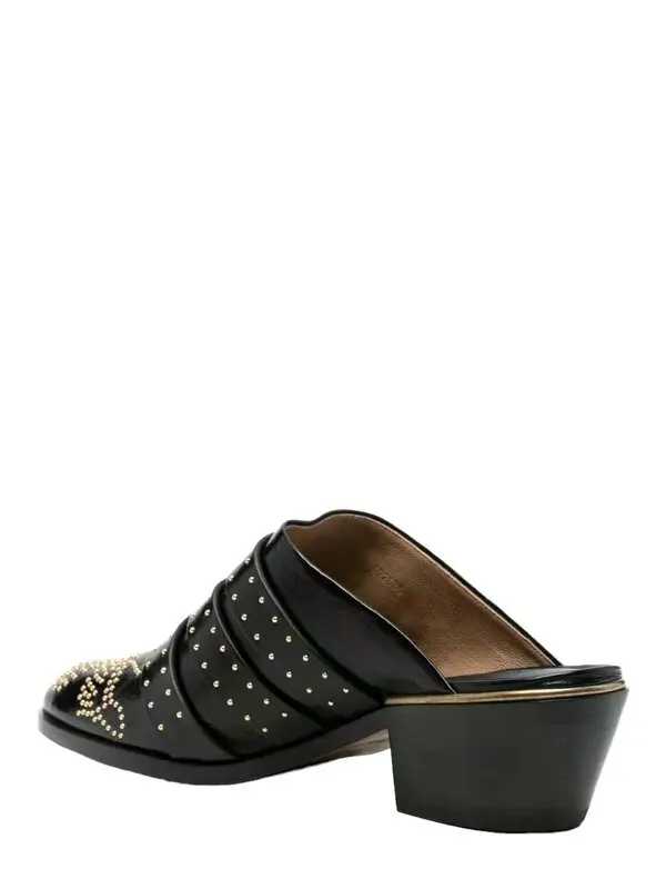 Chloé Susanna Studded Mules - Black