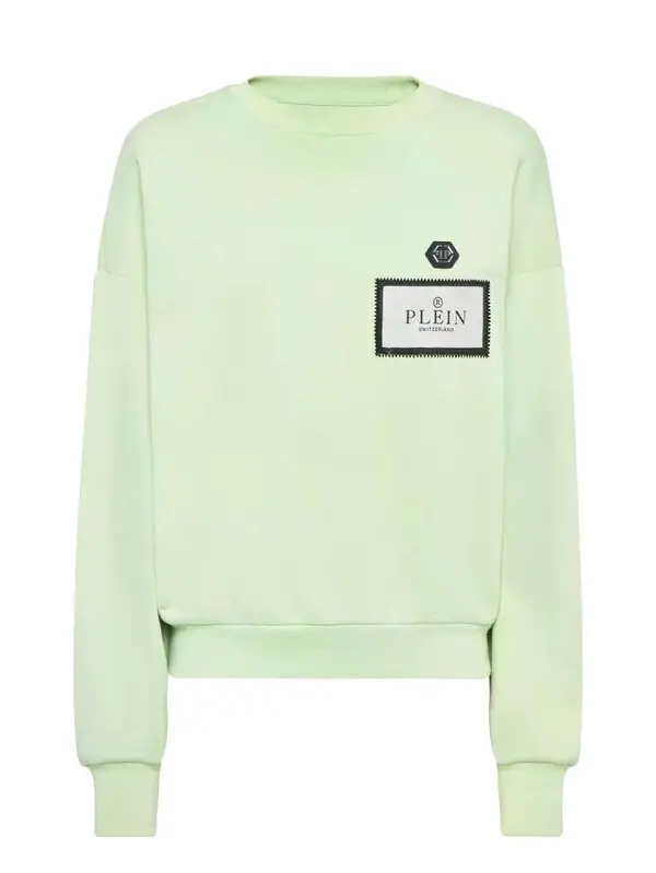 Philipp Plein Logo Patch Sweatshirt - Green