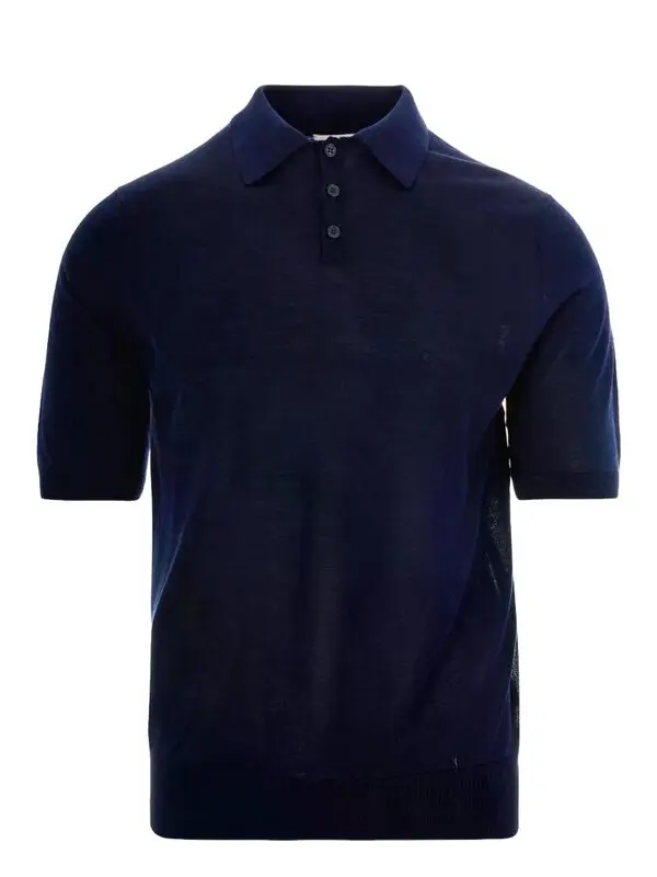 BALLANTYNE Short-sleeved Polo Shirt - Blue
