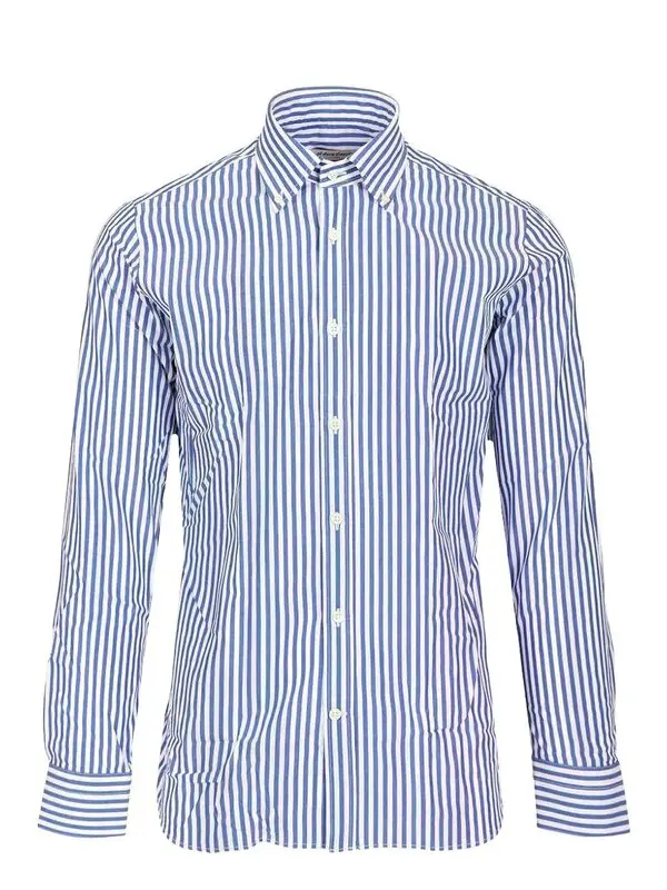 Al Duca D'aosta Striped Button-down Shirt - Blue