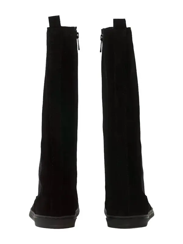 GROUNDIES Milena 2.0 Suede-finish Side-zip Boots - Black