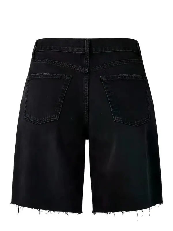 Citizens Of Humanity Frayed-hem Shorts - Black