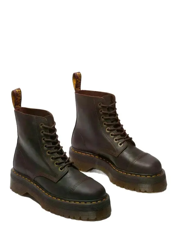 Dr. Martens Sinclair Platform Boots - Brown
