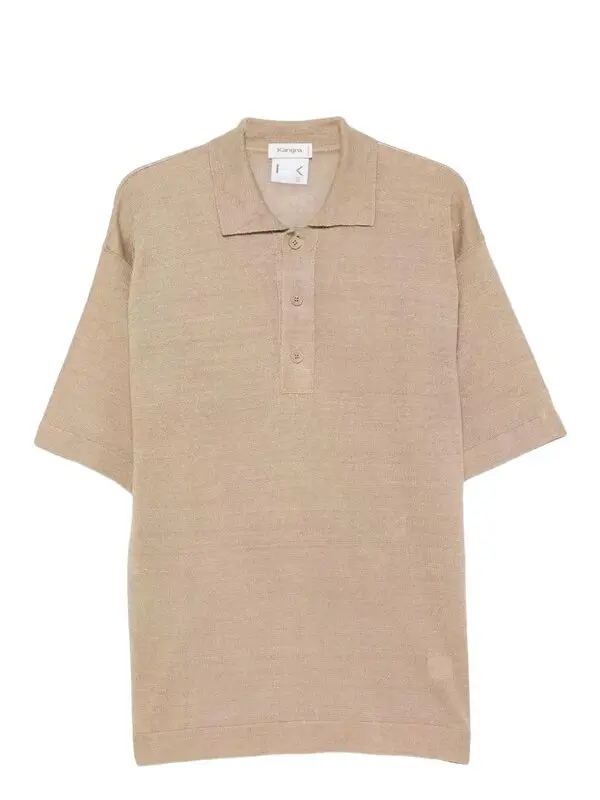 KANGRA Short-sleeve Polo Shirt - Neutrals