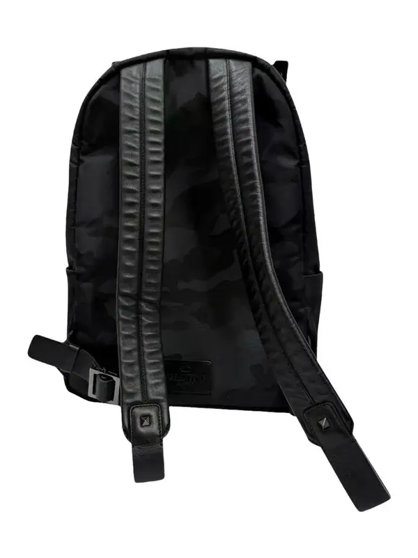 Valentino Garavani Camouflage Jacquard Backpack - Black