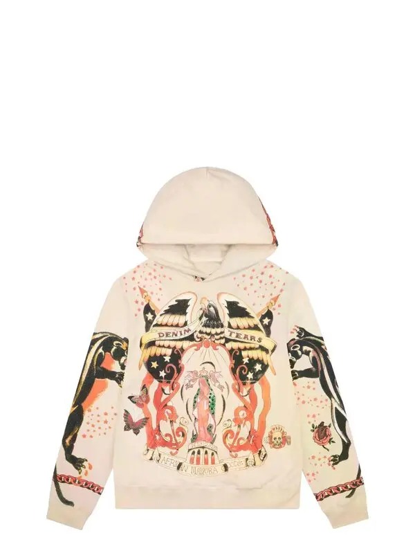 DENIM TEARS Tattoo Graphic Hoodie - Neutrals