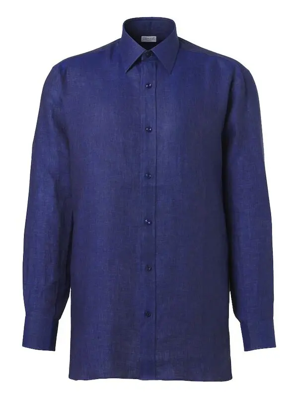 Charvet Linen Shirt - Blue