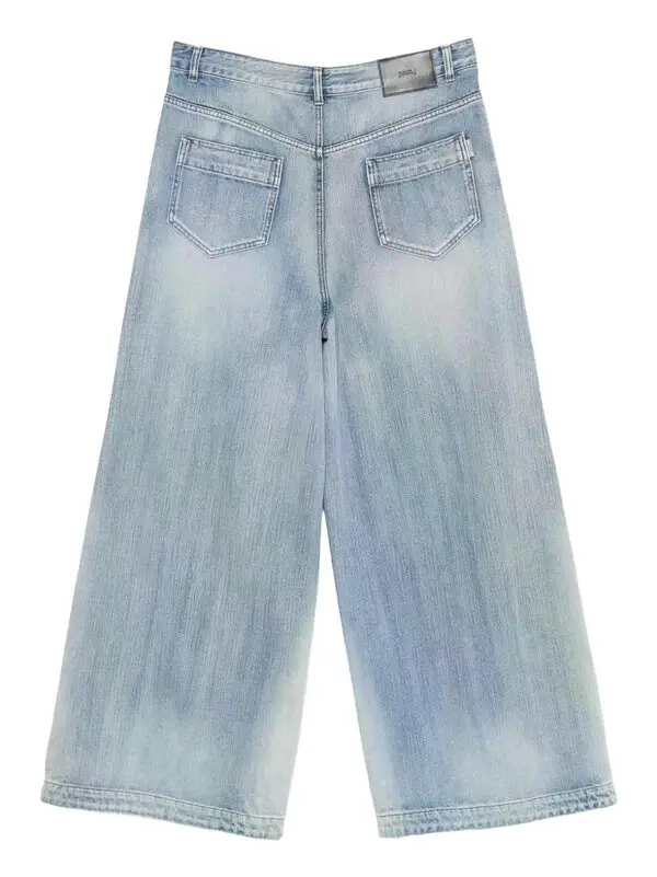 JUUN.J Distressed Wide-leg Jeans - Blue