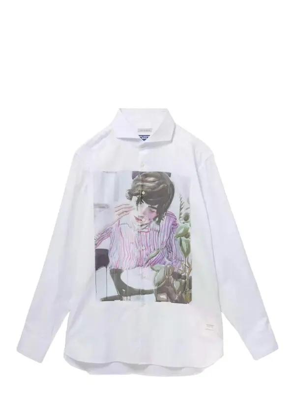 Junya Watanabe Graphic-print Shirt - White