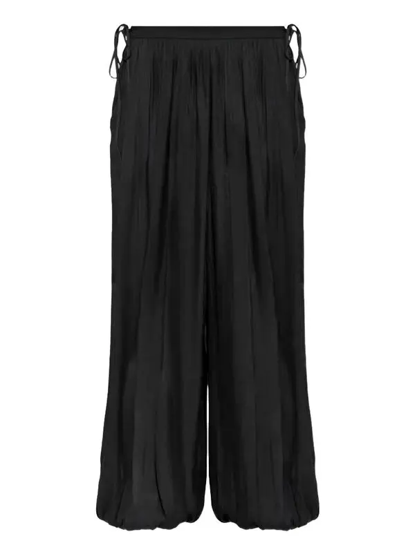 ALLSAINTS Eshe Drawstring Wide-leg Trousers - Black