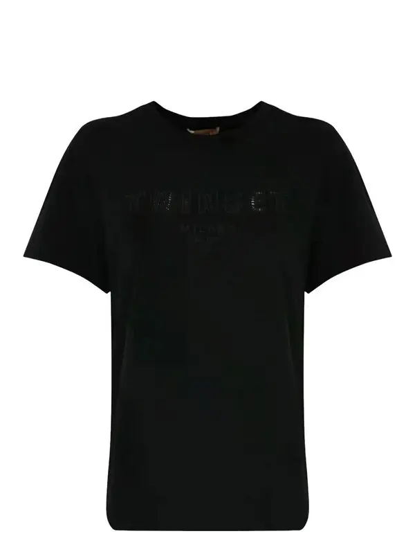 TWINSET Logo Detail T-shirt - Black
