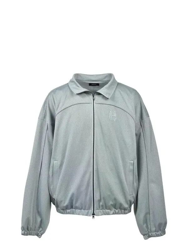 BREATH Logo-embroidered Mesh Jacket - Grey