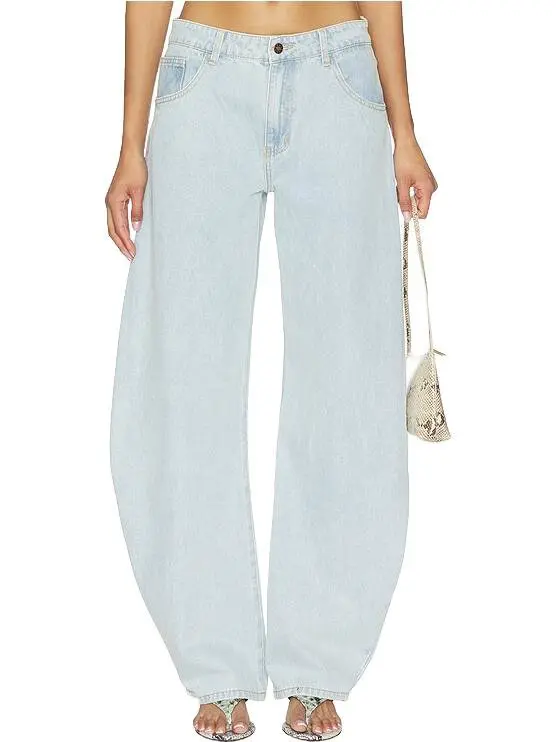 Lioness Horseshoe Jeans In . Also - Blue