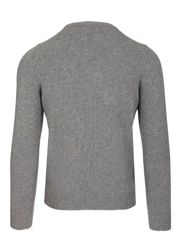 Al Duca D'aosta Ribbed Trim Jumper - Grey