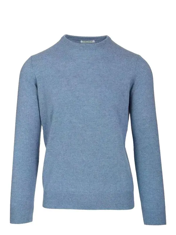 AL DUCA D’AOSTA 1902 Ribbed Trim Sweater - Blue