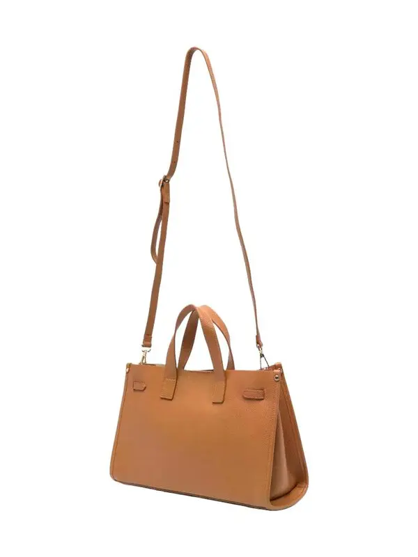 MARC ELLIS Cassiope Pebble-texture Tote Bag - Brown