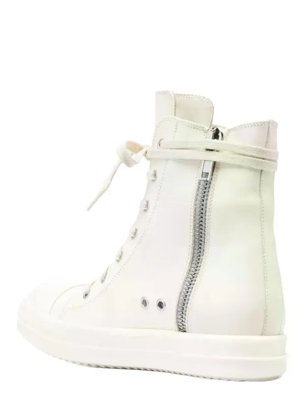 Rick Owens Edfu Leather Boots - Neutrals