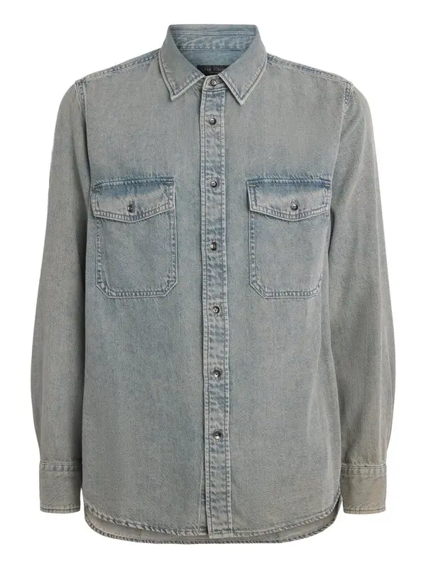 Rag & Bone Denim Twin-pocket Overshirt - Green