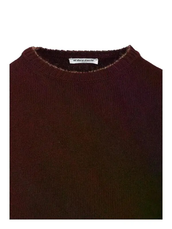 Al Duca D'aosta Ribbed-trim Crew Neck Sweater - Red