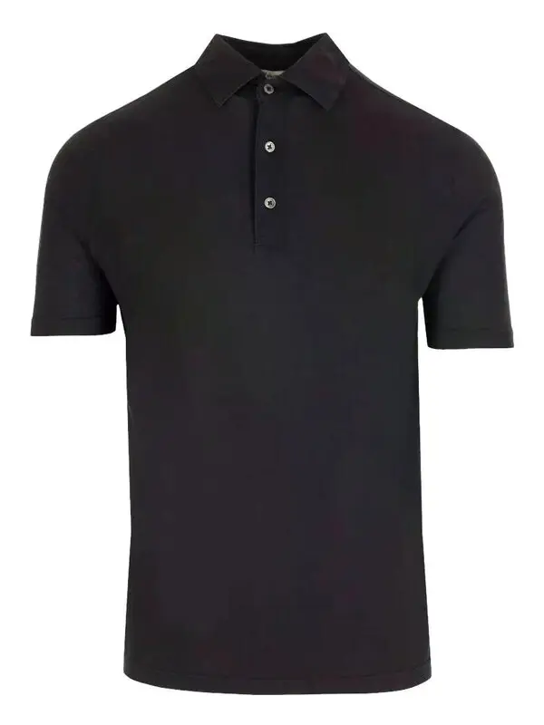 AL DUCA D’AOSTA 1902 Slim-fit Cotton Polo Shirt - Black