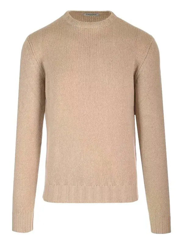 Al Duca D'aosta Ribbed-knit Cashmere Crew Neck Sweater - Neutrals
