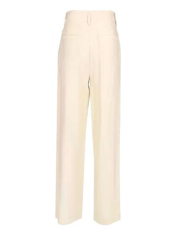AL DUCA D’AOSTA 1902 Beige Pleated Wide-leg Trousers - Neutrals