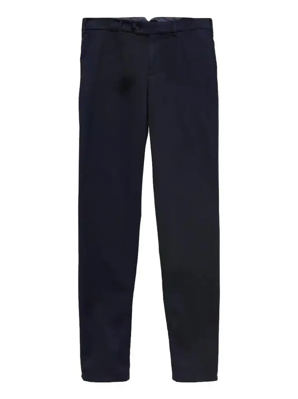 Brunello Cucinelli Gabardine Italian Fit Trousers - Blue