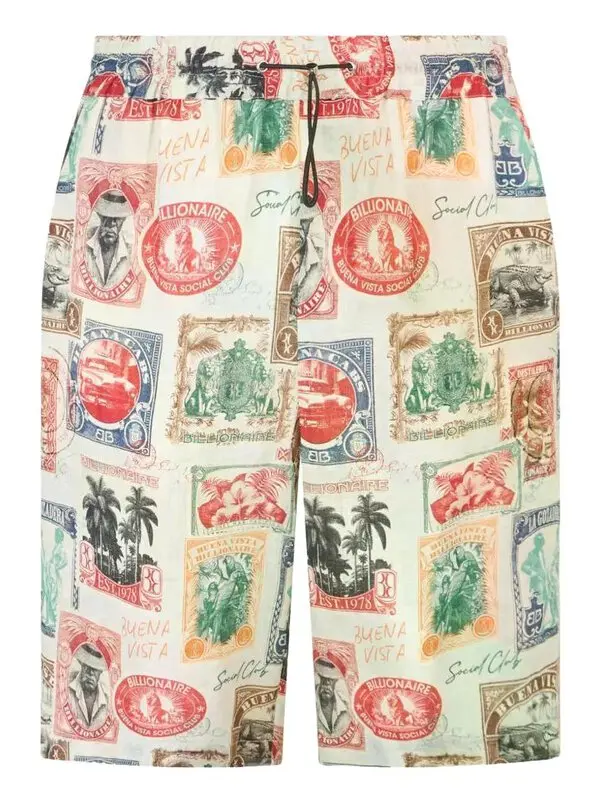 BILLIONAIRE Printed Shorts - Neutrals