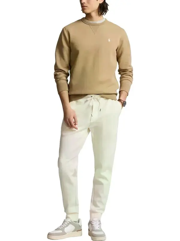 Polo Ralph Lauren Embroidered Logo Crew Neck Sweater - Neutrals
