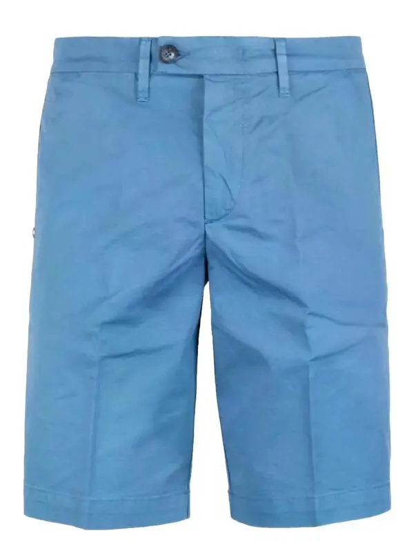 RE-HASH Tailored Shorts With Pressed Crease - Blue