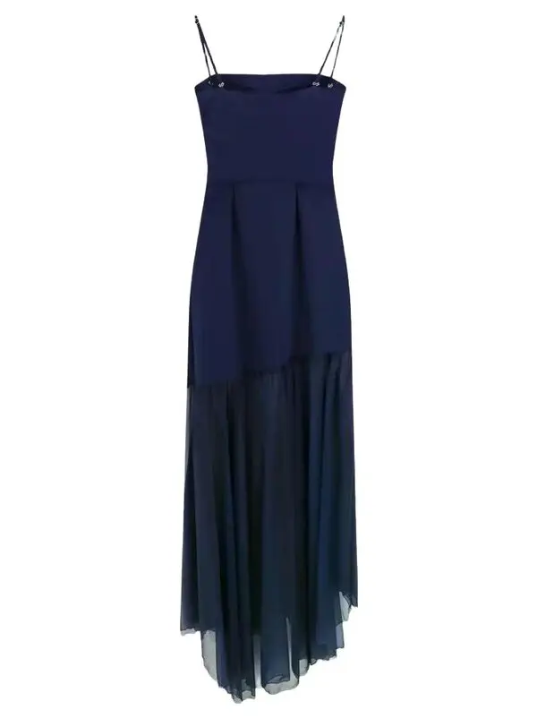 Chiara Boni La Petite Robe Asymmetric Midi Dress - Blue