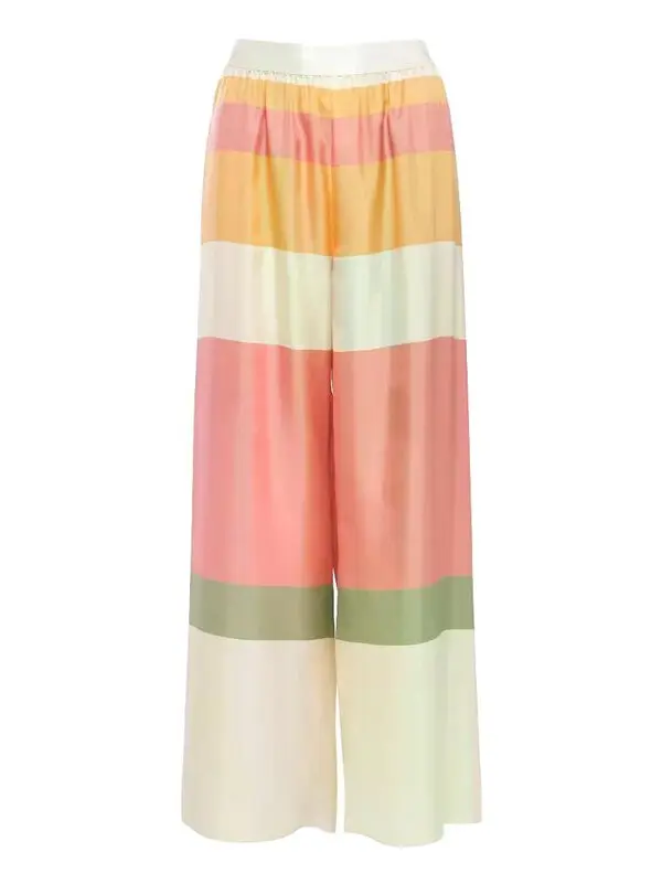 ERES Lollipop Striped Linen Trousers - Multicolour