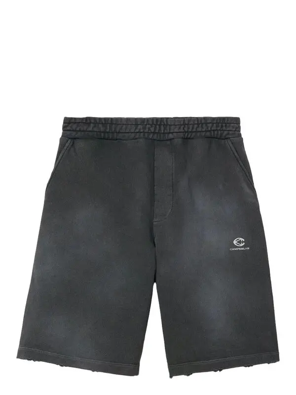 Camper Logo Raw Hem Shorts - Grey
