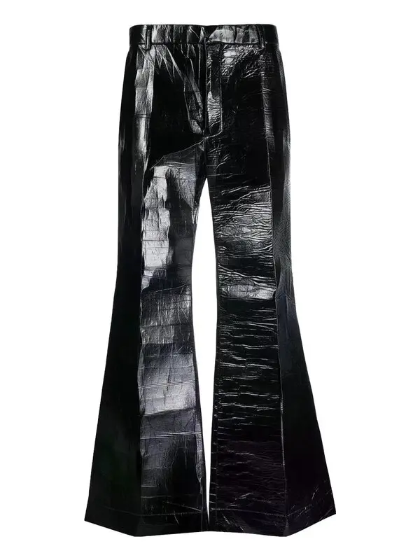 WALTER VAN BEIRENDONCK Elephant Wide-leg Trousers - Black