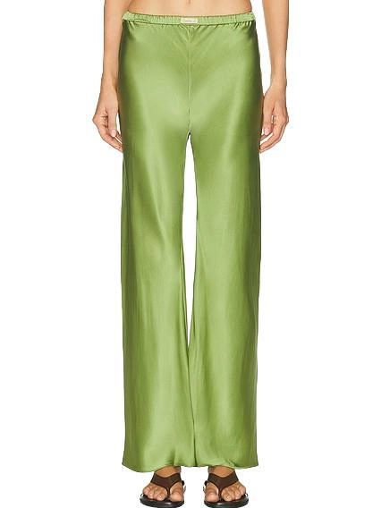 Comme Si The Silk Bias Pant - Grass
