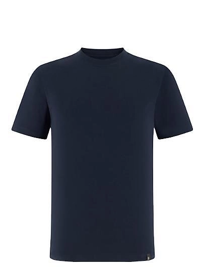 Boggi Milano Crewneck Stretch Pima Cotton T-shirt - Navy Blue