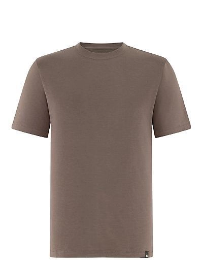 Boggi Milano Crewneck Stretch Pima Cotton T-shirt - Mud