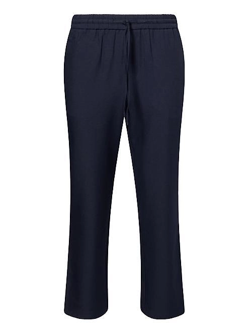 NOBL Bryce Drawstring Woven Trousers - Navy