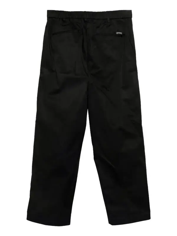 LES HOMMES Pleated Tailored Trousers - Black