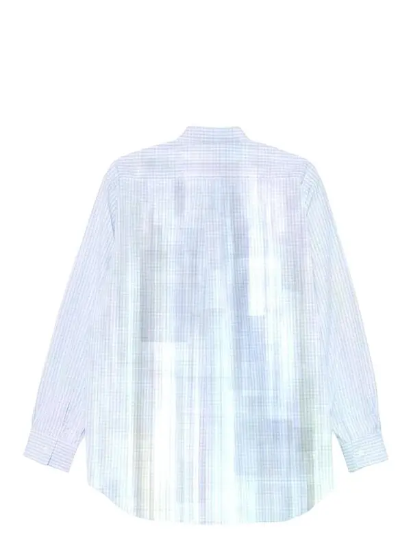 Comme Des Garçons Checked Long-sleeve Shirt - Blue