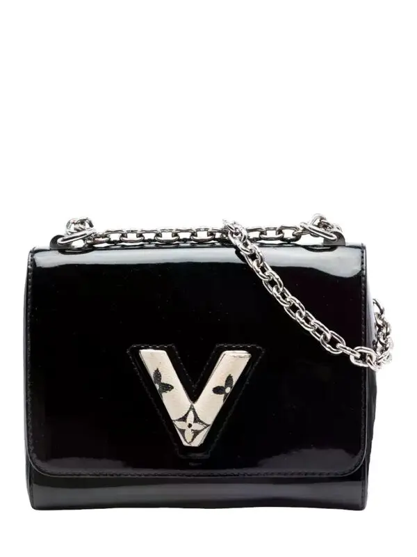 LOUIS VUITTON 2016 Vernis Monogram Twist Pm Crossbody Bag - Black