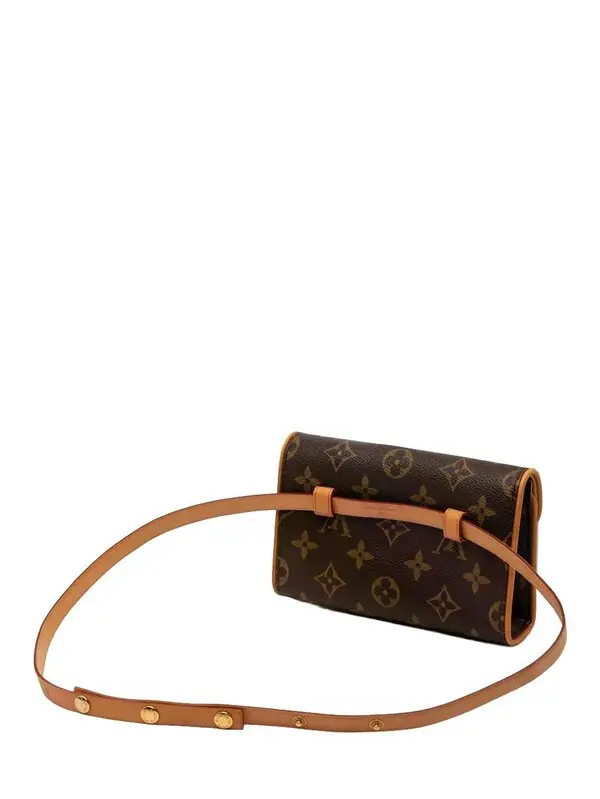 LOUIS VUITTON 2001 Monogram Pochette Florentine Belt Bag - Brown