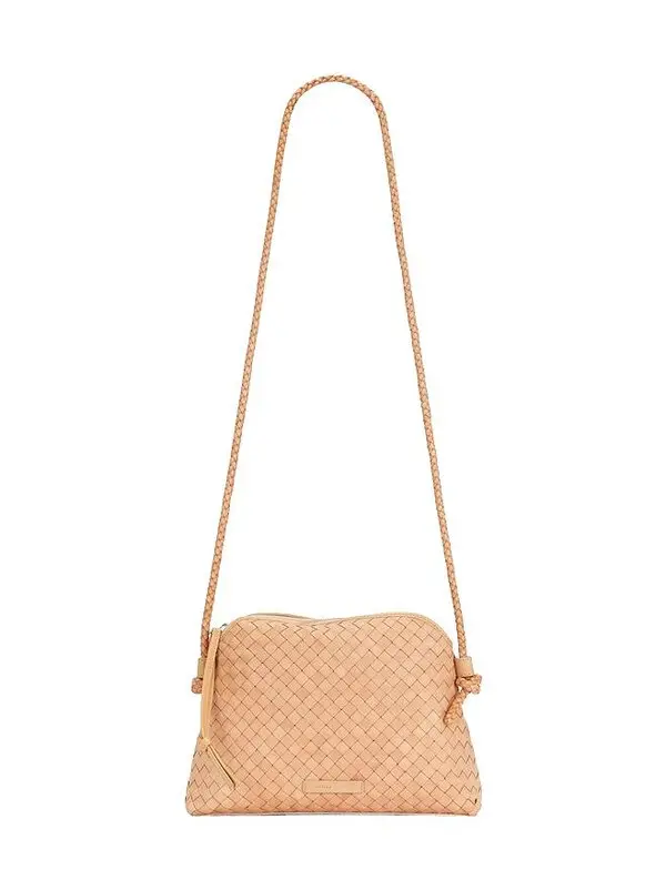 LOEFFLER RANDALL Mallory Woven Crossbody Bag - Tan